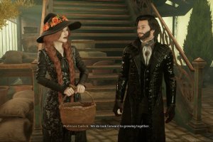 Мод «Goth Professor Garlic» для Hogwarts Legacy